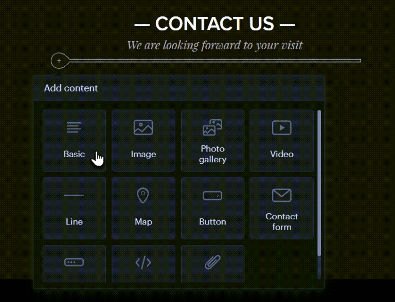 Как да добавите текст, бутон или линк | Помощна страница